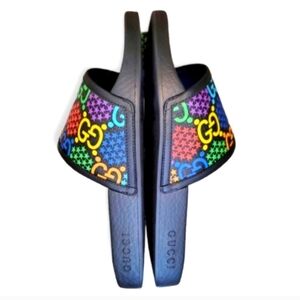 Gucci | Shoes | Nib Gucci Psychedelic Monogram G Logo Casual Colorful ...
